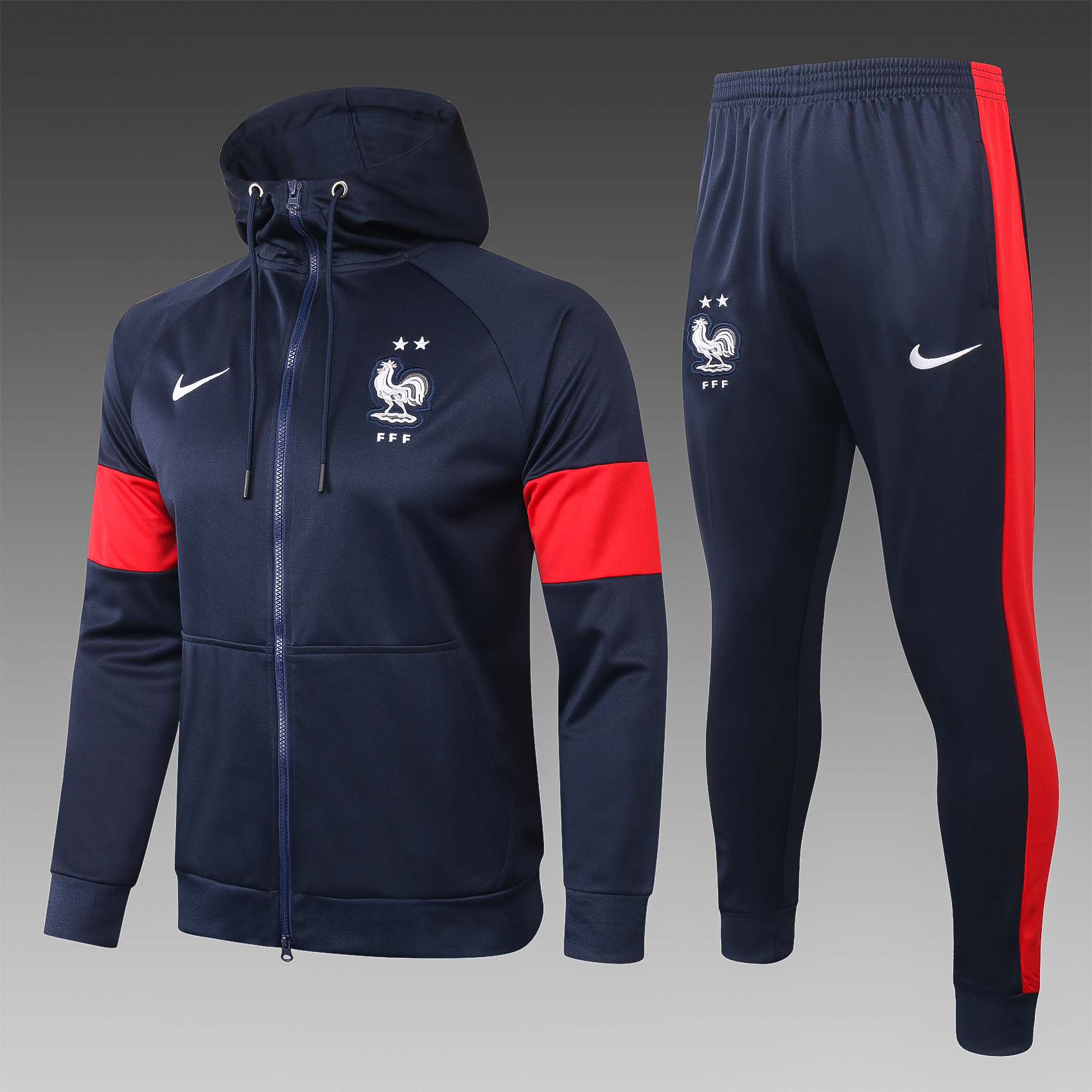 France Full Zip Tracksuit With Hood - Stepiconic